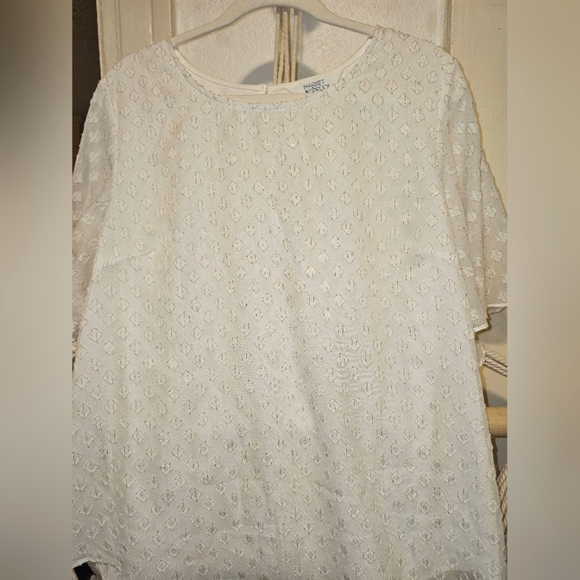 Market & Spruce | Tops | Market Spruce White Blouse | Poshmark
